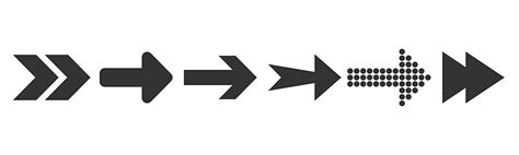 Arrow Icon Set Vector Illustrationflat Design Vector Interface Element Vector Vector Interface