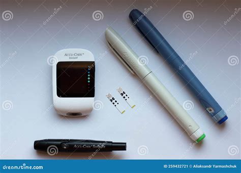 Diabetes Accu Chek Blood Glucose Meter Editorial Image CartoonDealer Com