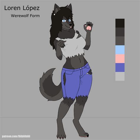 Lorens Werewolf Form Reference By Biibiiibiiii On Deviantart