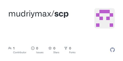GitHub Mudriymax Scp