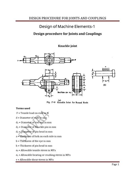 SOLUTION Design Procedures For Joints And Couplings Studypool