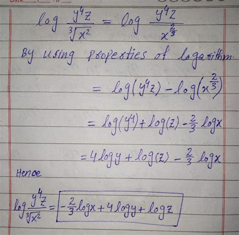 Solved Expand The Logarithm Fully Using The Properties Of Logs