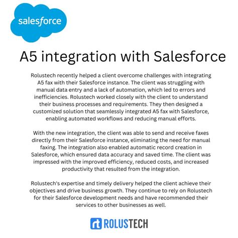 Rolustech On Linkedin Salesforce Salesforcecertified Salesforceintegration…