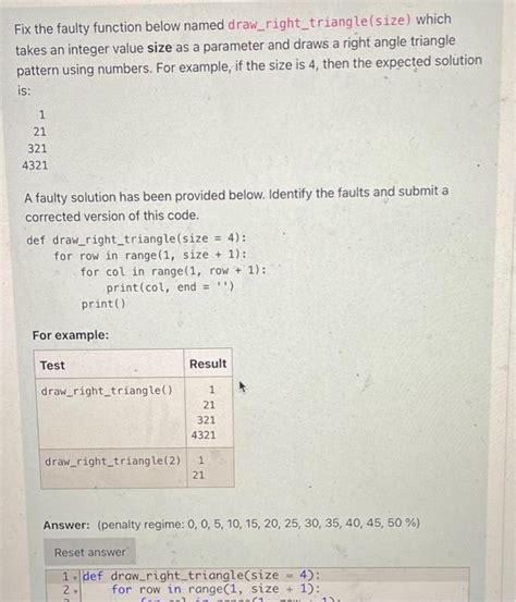 solved fix the faulty function below named