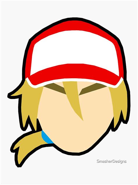 Ssbu Terry Stock Icon Sticker For Sale By Smasherdesigns Redbubble