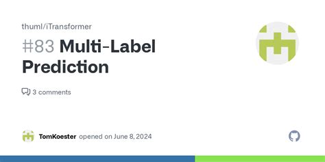 Multi Label Prediction Issue Thuml Itransformer Github