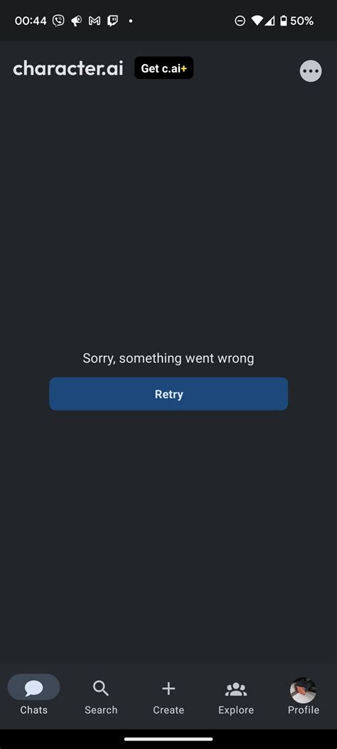 Bug Infinite Loading Rcharacterai