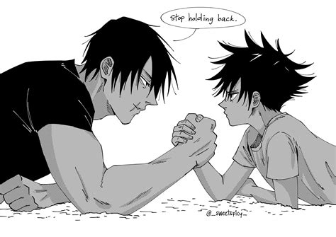 Fushiguro Megumi And Fushiguro Touji Jujutsu Kaisen Drawn By