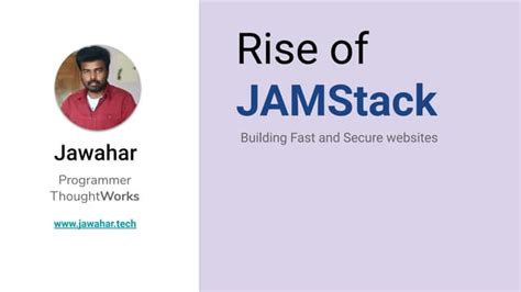 rise of jamstack ppt