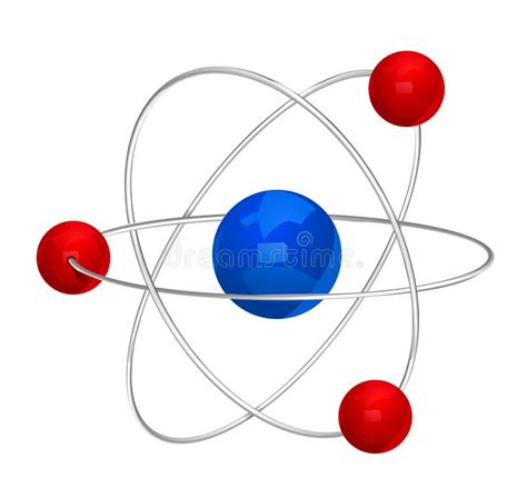 Structuur Van De Kern Van Het Atoom Protonen Neutronen Elektronen En
