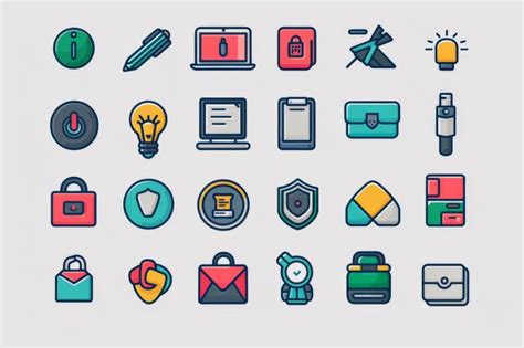 Icons Cybersecurity Premium Ai Generated Image