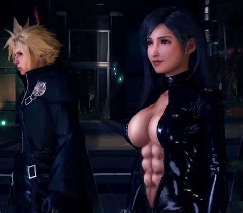 Tifa Bodysuit Abs Boobs Side By Tupppkammm On Deviantart