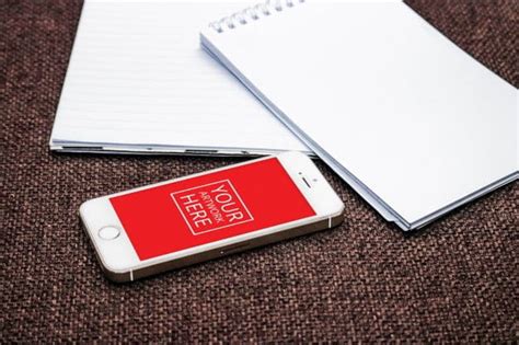 스마트 폰 이랑 빈 메모장 Psd Uidownload