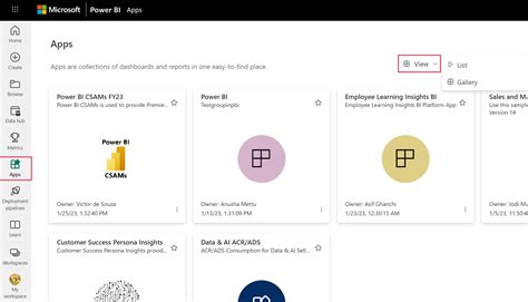 在 Power Bi 中安装和使用包含仪表板和报表的应用 Power Bi Microsoft Learn