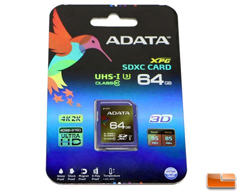 Adata Xpg Gb Sdxc Uhs I Speed Class U Memory Card Review Legit Reviews