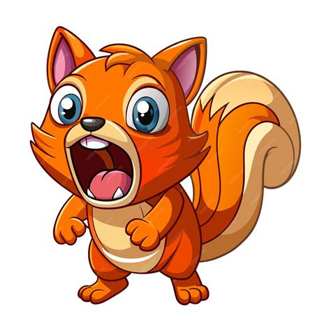 Aberts Squirrel Screams Vector Kawaii Premium Ai Generated Vector