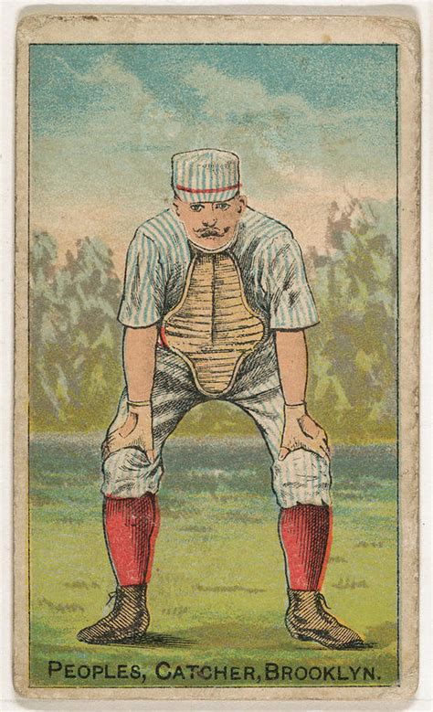 Peoples Catcher Brooklyn Drawing By Issued By D Buchner And Co New