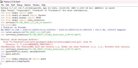 Technical Discuss Psd Graphics Usage Questions Obspy Forum
