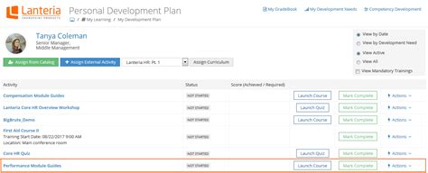 Automatic Training Assignment