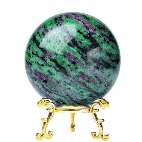 60mm Ruby In Zoisite Spheres Uv Reactions Ruby Etsy