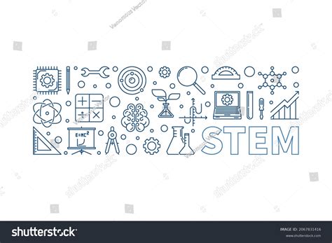 Stem Science Technology Engineering Mathematics Vector Stock Vector Royalty Free 2067831416