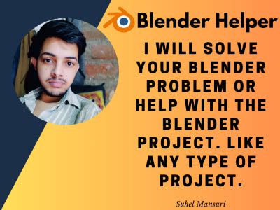 Help In Blender Project And Problem Upwork