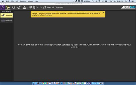 Error Msg Vehicle 1 Did Not Respond To Request To Parameters Qgroundcontrol Blue Robotics