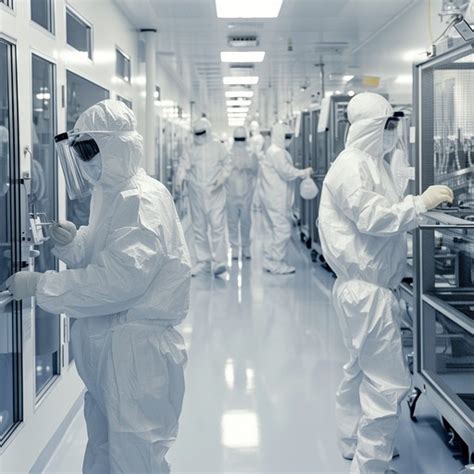 Free Cleanroom Scientific Work Image Cleanroom Scientists Protective Suits Download At