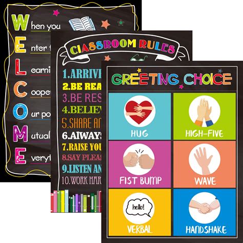Buy Classroom Poster Set Decorations Welcome Back To School Classroom