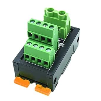Jienk Screw Terminal Block Power Distribution Module A DIN Rail Mounting Terminal Block