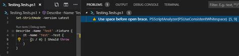 Psuseconsistentwhitespace For Pester Tests And Should Throw · Issue