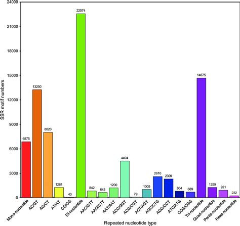 Quantity Statistics Of Ssr Classification The X Axis Is The Repeat