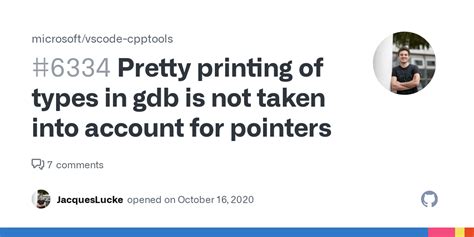Pretty Printing Of Types In Gdb Is Not Taken Into Account For Pointers Issue Microsoft