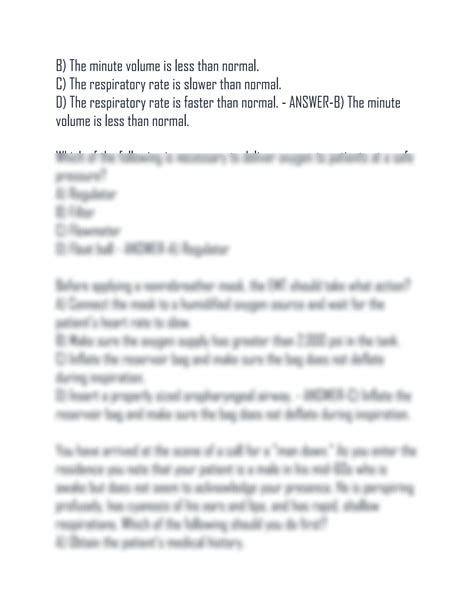 SOLUTION Emt Module 2 Exam Emt Module 2 Review Exam With Verified Questions Answers 2024 Graded