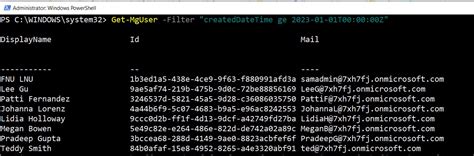 Using Filter In Graph Powershell For Microsoft 365