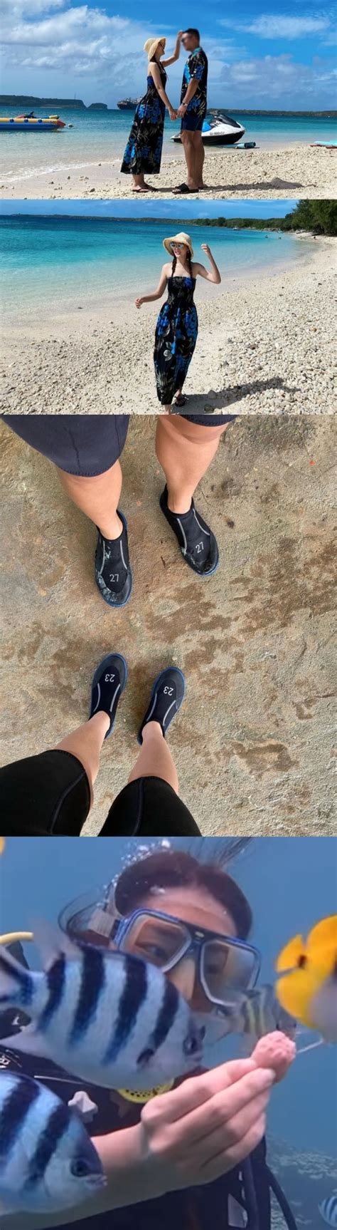 고우리 ♥사업가 남편과 커플룩 입고 괌 여행 꿀 떨어지는 신혼부부 헤럴드 Pop