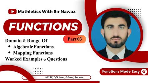 Functions Oleveligcse Domain And Range Of Algebraic Functions And