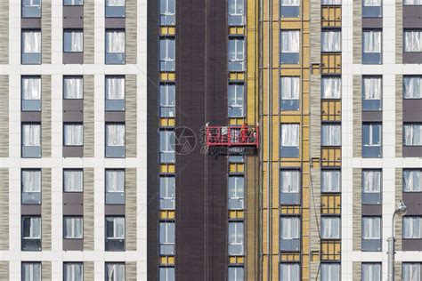 在高处建设中的建筑物的正面高清图片下载 正版图片 摄图网