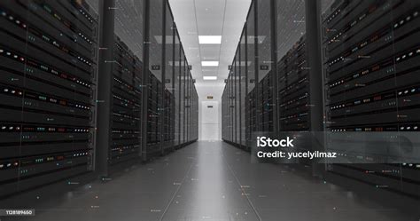 현대 데이터 센터에 서버 랙입니다 컴퓨터 랙 주위입니다 서버실에 대한 스톡 사진 및 기타 이미지 서버실 네트워크 서버 데이터 Istock