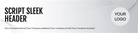 Free Script Sleek Header Template To Edit Online