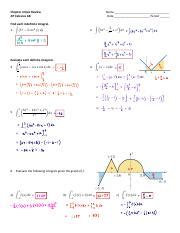 AP Calculus AB Quiz Review Indefinite Definite Integrals Course Hero