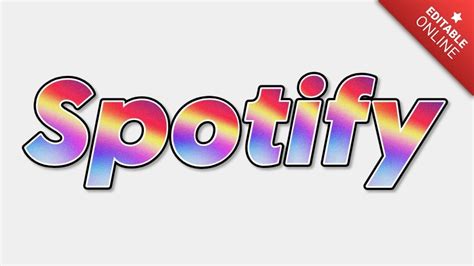 Spotify Retro Gradient Style Text Effect Generator