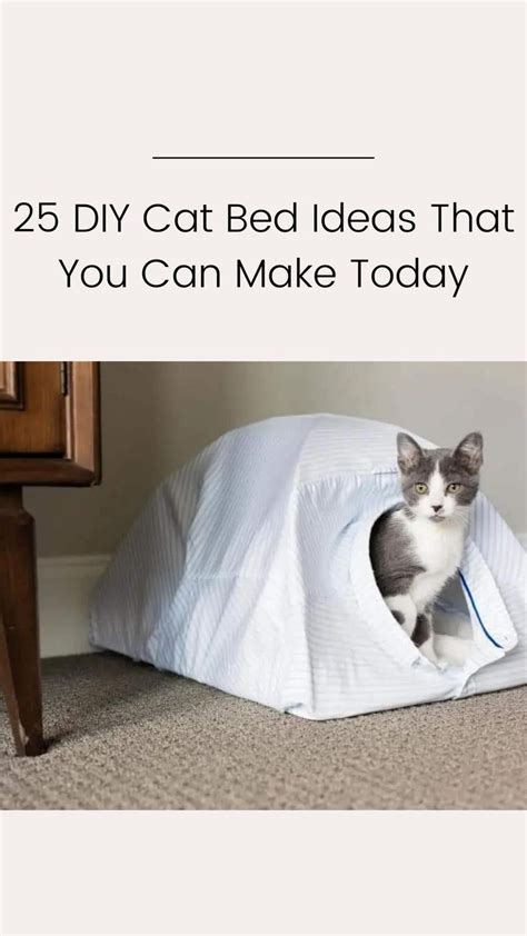 25 Diy Cat Bed Ideas That Will Keep Your Kitty Warm Cozy Artofit