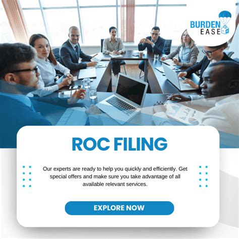 Roc Filing Burden Ease