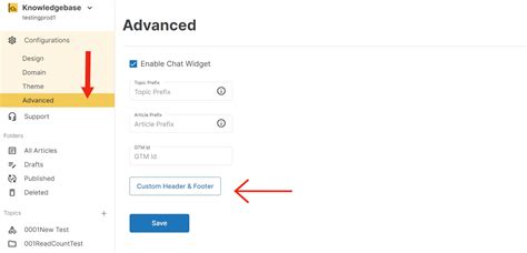 Custom Header Footer