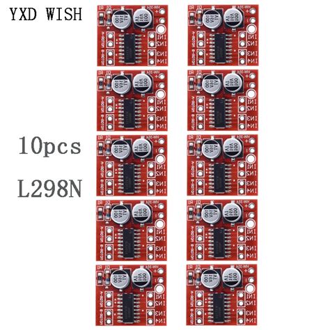 10db L298n Mini Dc Motor Drive Modul Megfordítva A Pwm Speed Dual H Híd Léptetőmotor Fixohu