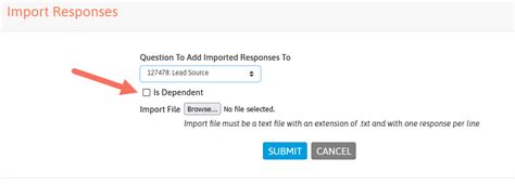 Leadmaster Crm Knowledgebase Importing Responses For Custom Form Dependent Fields
