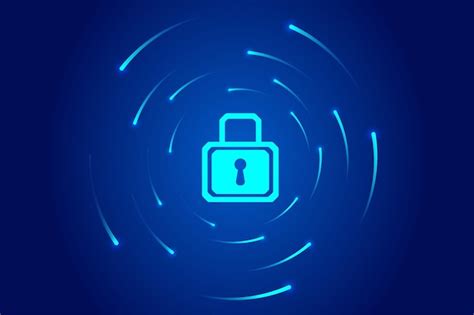 Икона замка концепции безопасности сети и конфиденциальности Премиум векторы