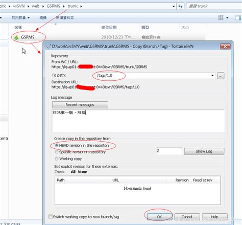 Svn 版本管理演示：trunk主线 Branch分支 Tag标记svn Trunk 打branch和tag Csdn博客