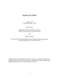 Dynamic Factor Models Dynamic Factor Models Pdf Pdf Pro